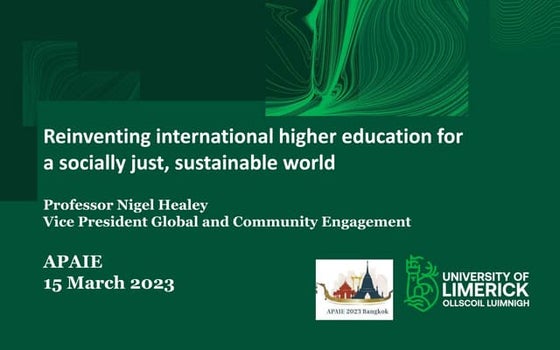Global collaborations in higher education for achieving Sustainable ...