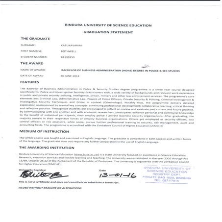 graduation statement | PDF