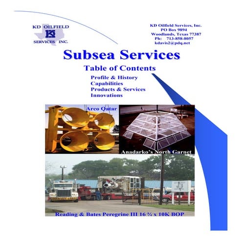 Subsea Trees Manifolds & connection systems | PDF