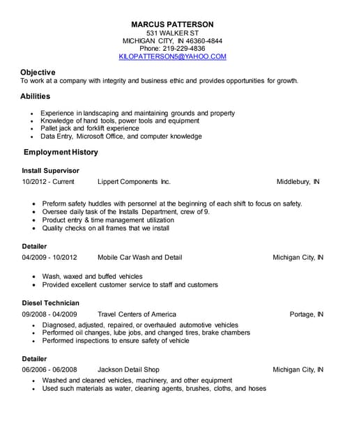 John Jenkins resume | DOC