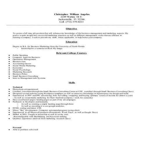 Brad Harris Resume 2019 | DOCX