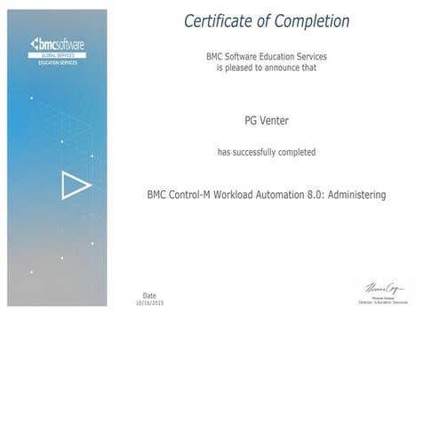 BMC Certificate | PDF