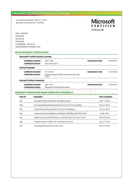 MTA Certificate Path Microsoft | PPT