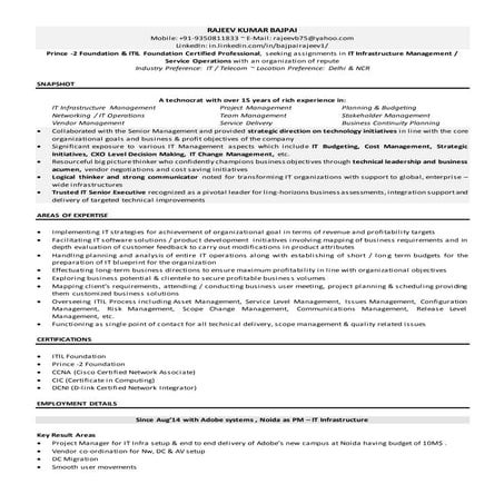 Rajeev Bajpai_resume | DOCX