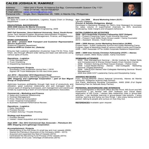 Maereen Olayta-CV | PDF