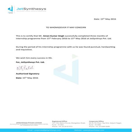 Aman Kumar Singh-Certification Certificate1 | PDF
