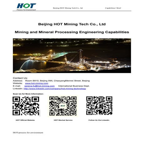 Mining and Mineral Processing Capability_HOT Mining_Serena | PDF
