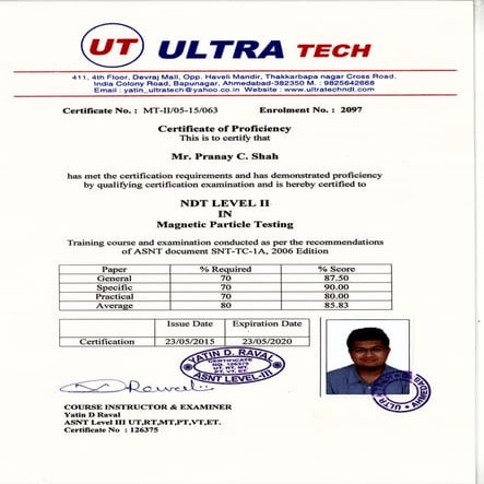 ASNT Level-II in Magnetic Particle Testing | PDF