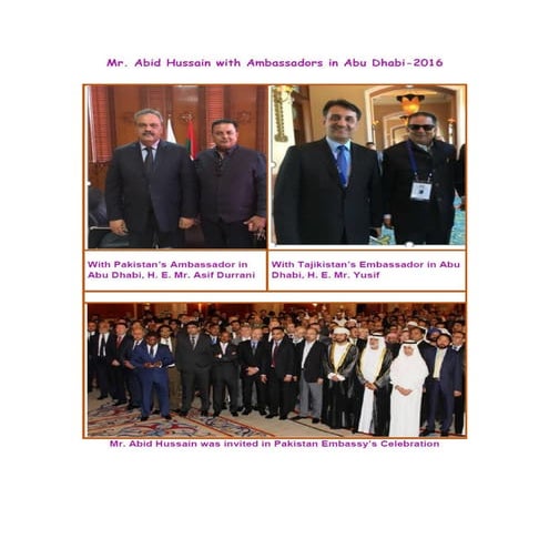 Mr. Abid with Ambassadors | PDF