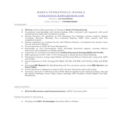 Ramya_Resume | DOC