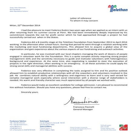 Letter of Recommendation - Paul Thaler | PDF