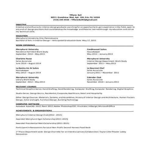 Resume - 2015 | DOCX