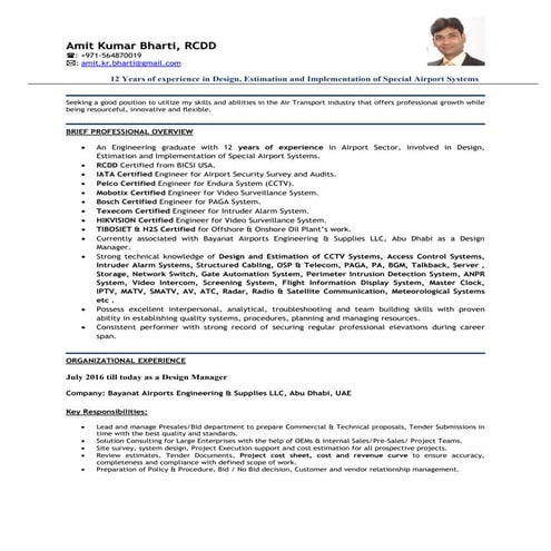 Amit Bharti_CV | PDF