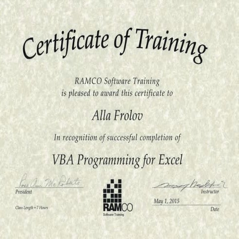 2015 VBA Programming for Excel | PPT