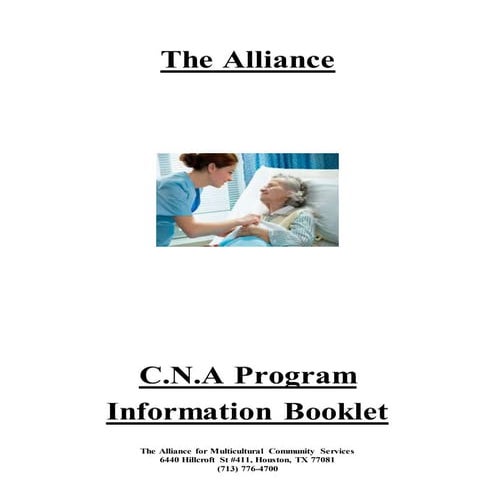 CNA Information Booklet | PDF