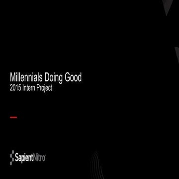 Sapient Intern Project 2015 | PPT