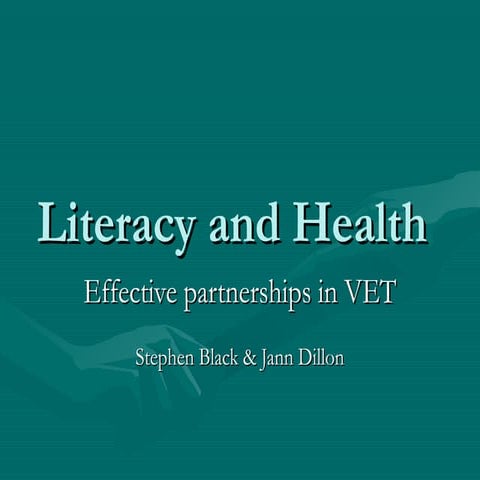 Literacy and Health v2 | PPT