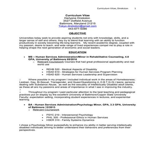 Judy's Resume 1 | DOCX