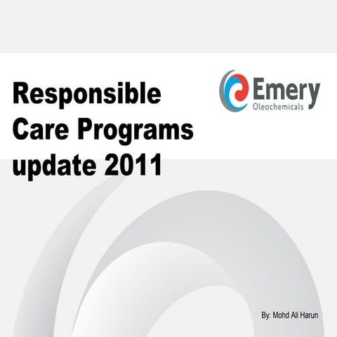 Responsible Care Program update 2011 | PPT