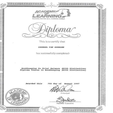 ACADEMY LEARNING CERTIFICATE | PDF