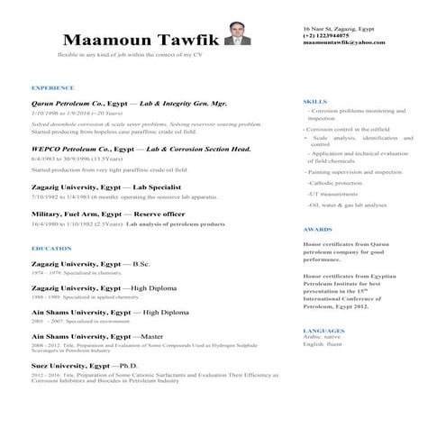 General CV 2016 | PDF