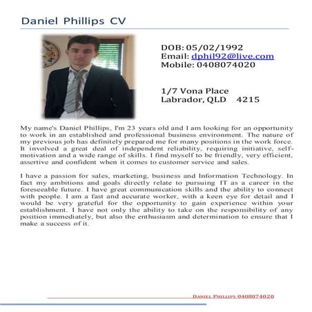 Daniel Phillips CV | PDF