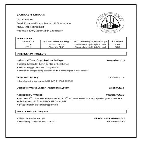Saurabh_resume | PDF