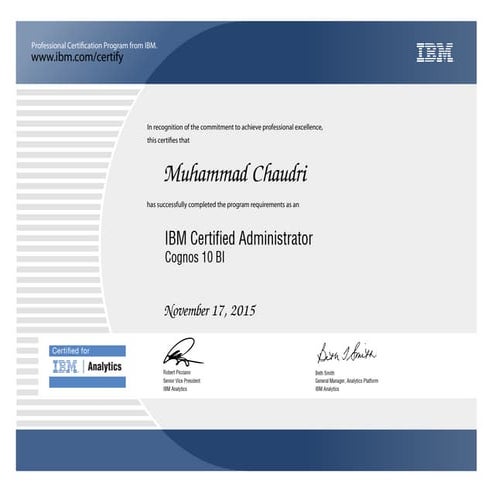 IBM Certification Cognos 10 BI Reports | PDF