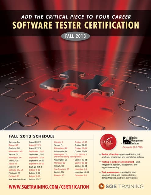 ‍How to Prepare for Certified Software Tester Exam? | PPT