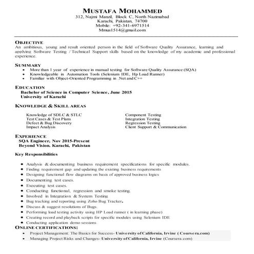 mustafa mohammad CV | DOCX