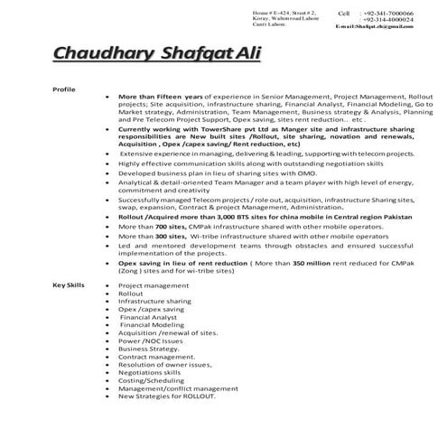 Shafqat Cv1 | DOCX