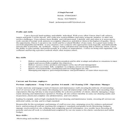 Sharon CV | DOC