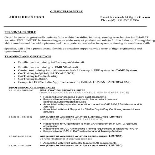 ABHI CV | PDF
