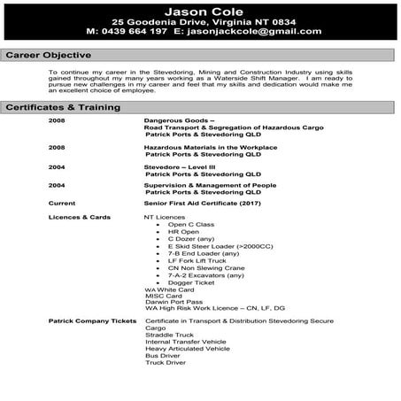 Resume - Jason Cole | PDF