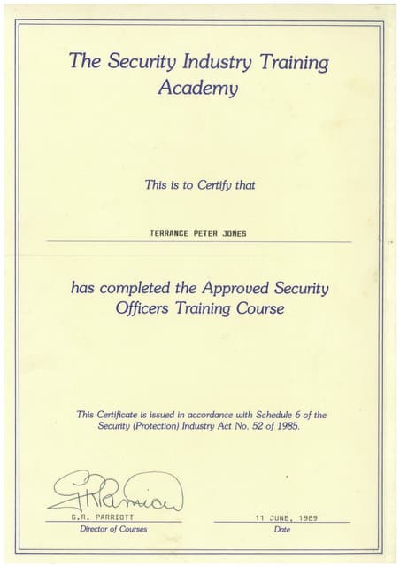 Certificate III - Security Operations | PDF | Information and Network ...