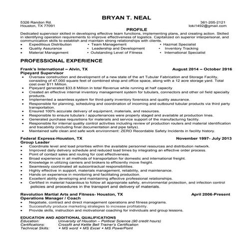 Bryan Neal Resume (1) (2) (2) | PDF