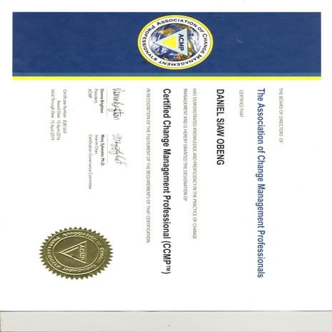 CCMP CERTIFICATE | PDF