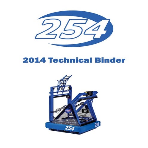 Team 254 Tech Binder 2014 | PDF