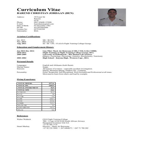 Cirriculum Vitae BCJ | PDF