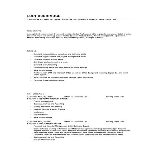 Mckee's Resume | DOCX