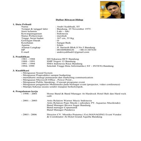 Cv andri1 | DOC