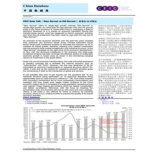 CEIC Data Talk - New Normal vs Old Normal | PDF