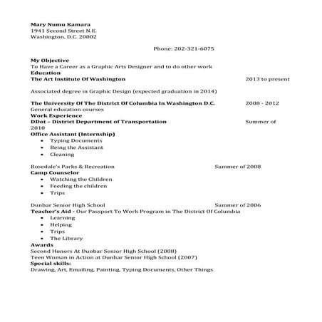Isabel Marcus CV | PDF