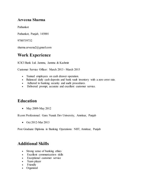 Komal Resume _ | DOCX | Business | Business and Finance