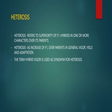 17. Heterosis breeding | PPTX