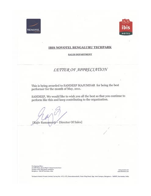 Sandy SFA Certificate | PDF