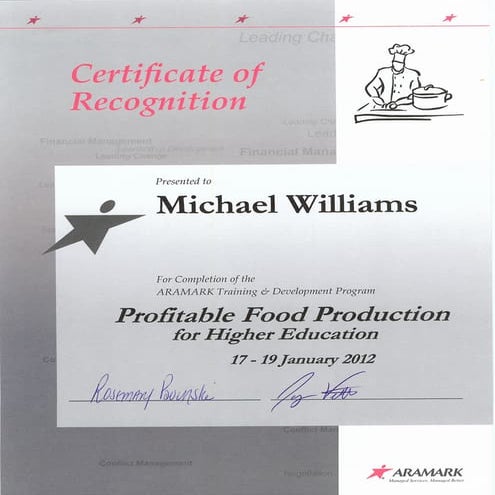 Food Production Certificate | PDF | Agriculture | Industries