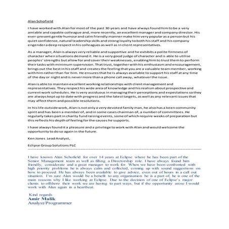 recommendation letter | PDF