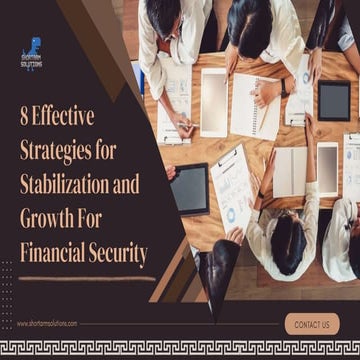 8 Effective Strategies for Stabilization and Growth For Financial ...