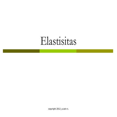 elastisitas | PPT